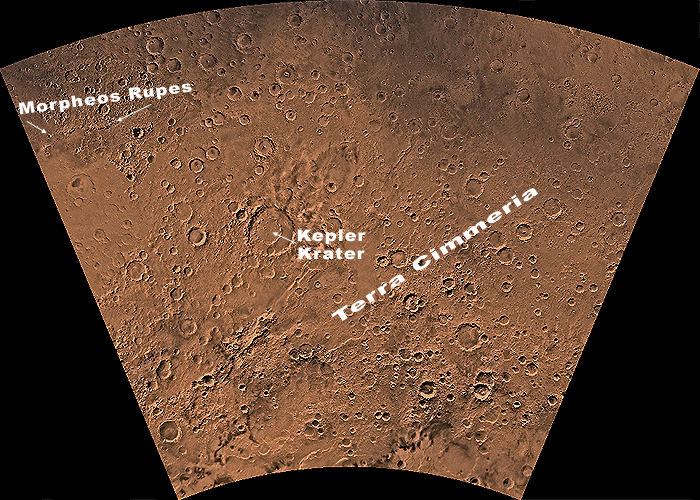 Mars Analyse Projekt | Karte - Eridania